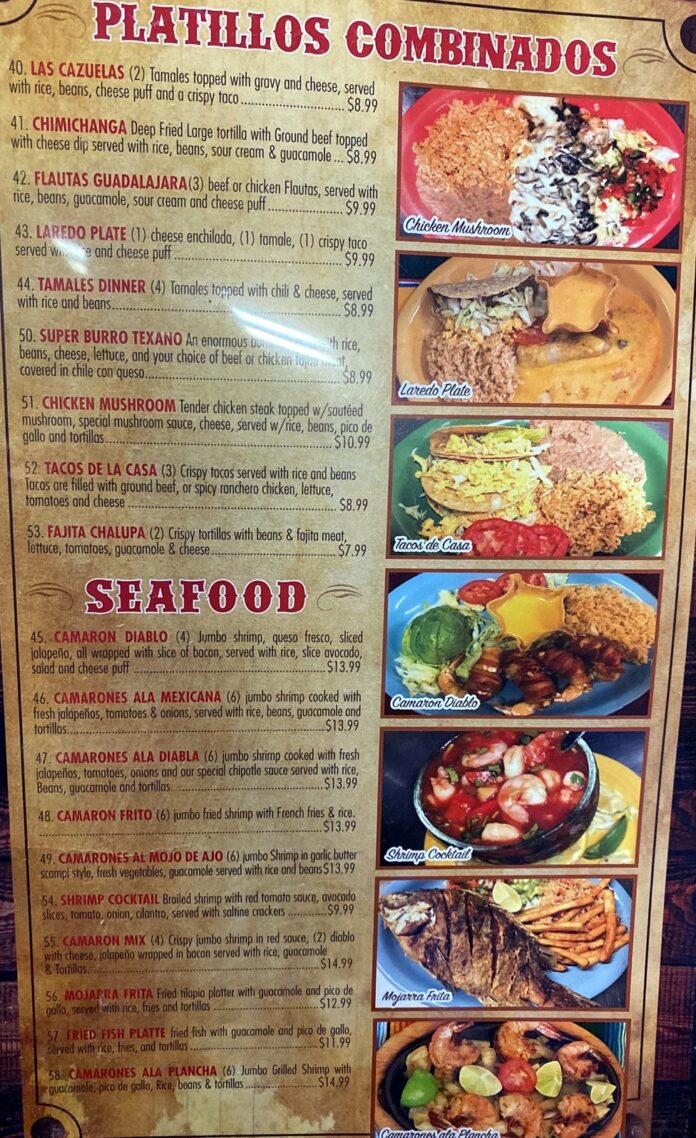 El Corral Mexican Restaurant – Buffalo – Menu – Menutex