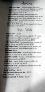 Dinner – Menutex