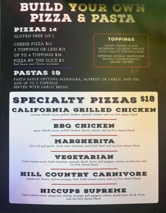 Hiccups Sports Bar and Grill - Cottonwood Shores - Menu - Menutex